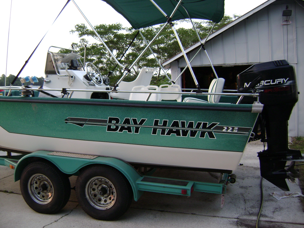 22.5 ft Bay Hawk Boat with 200 hp Mercury Offshore EFI Motor – Buy ...